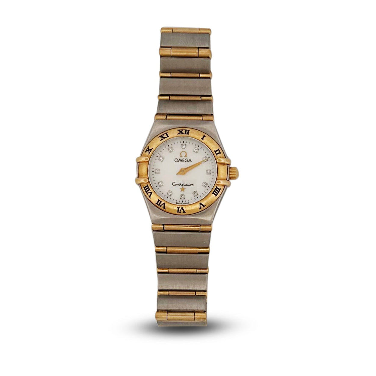 Omega Constellation Mother of Pearl Dial with Diamond Markers Lady's T ...
